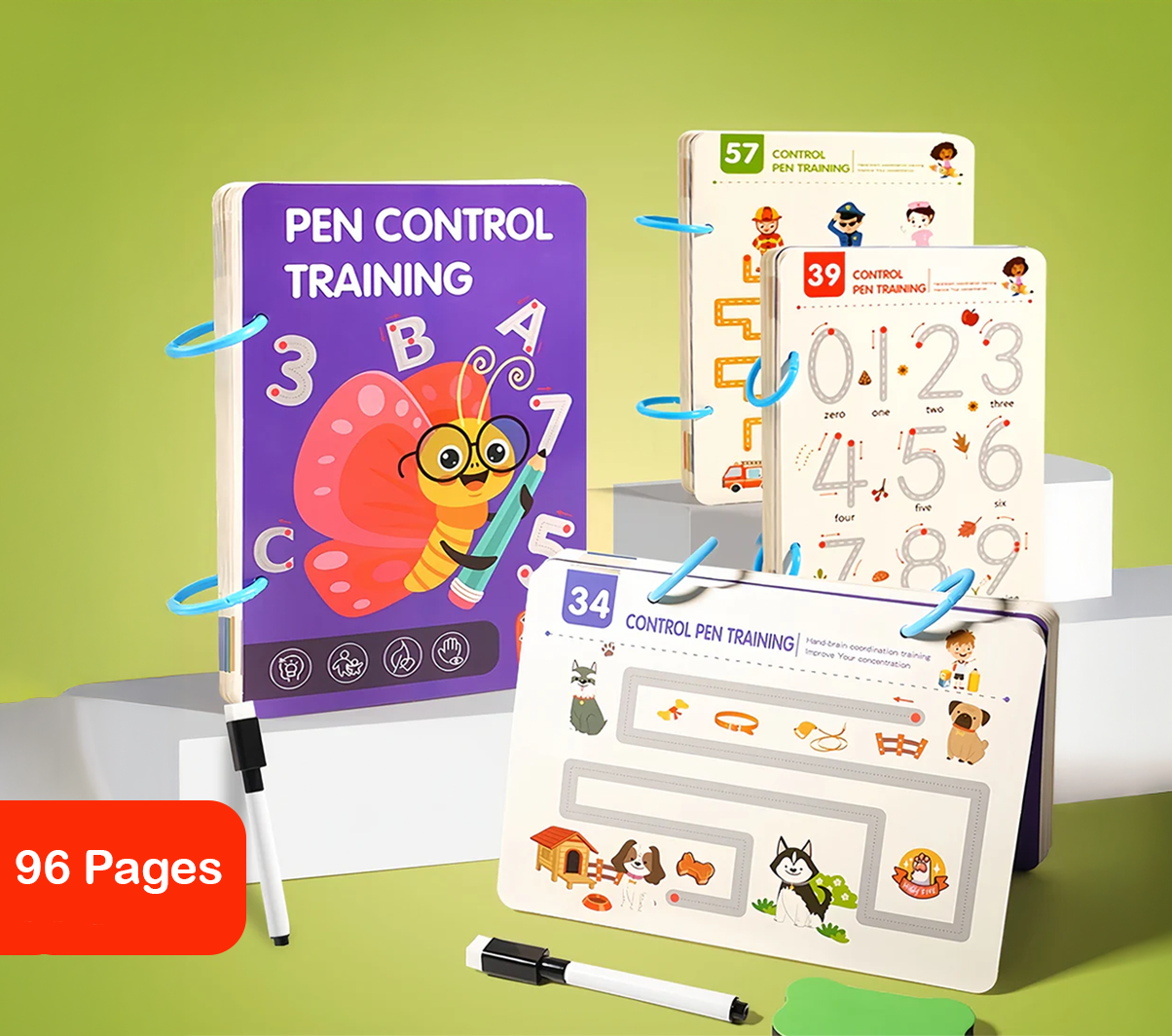 Pen Control Alphabet & Number Tracing Book for Kids – Little Peepers