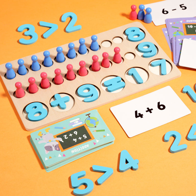 Arithmetic Toy Set – Early Math Learning Kit – Little Peepers